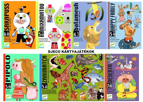 DJECO kártyajátékok